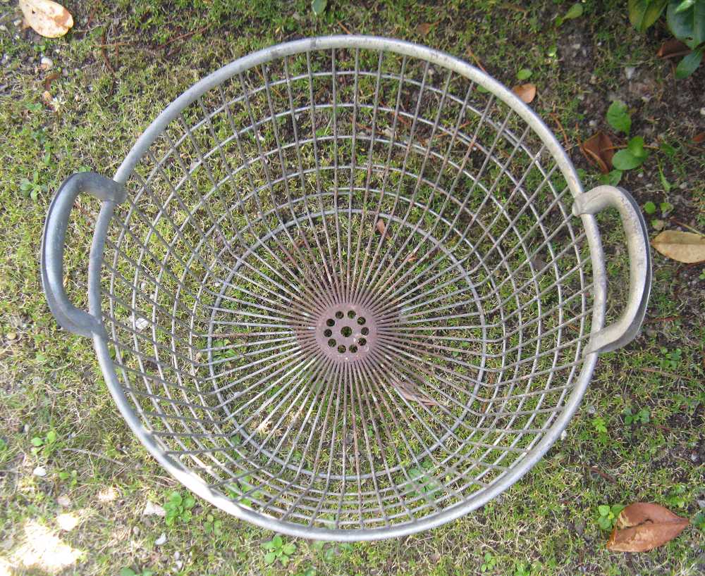 alter großer Erntekorb mit Patina - BLUE COTTAGE shop